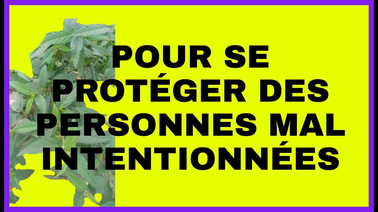 POUR SE PROTÉGER DES PERSONNES MAL INTENTIONNÉES - YouTube