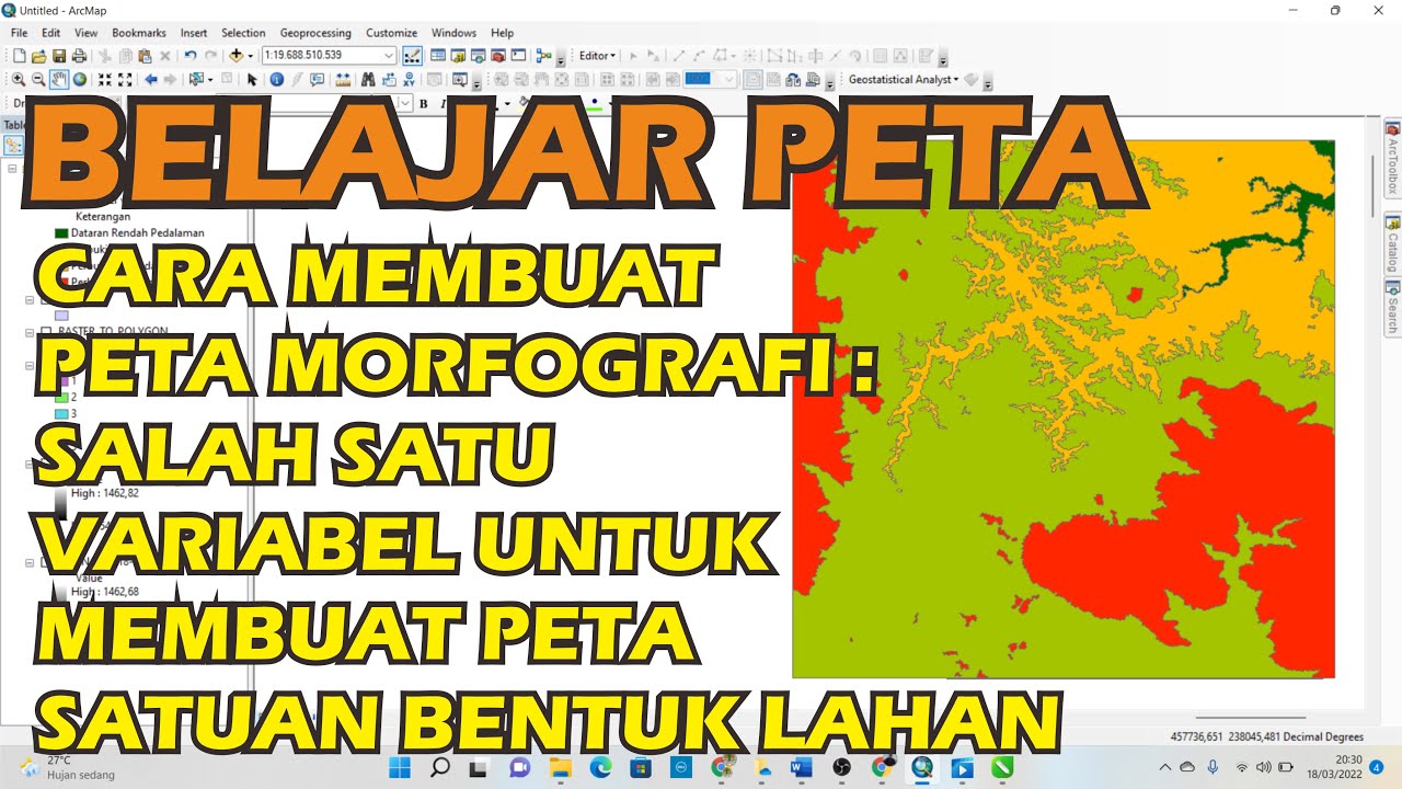 TUTORIAL MEMBUAT DATA MORFOGRAFI (VARIABEL DARI PETA SATUAN BENTUK ...