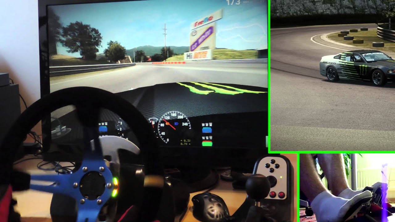 Ford Mustang: MONSTER DRIFT - Logitech G27 gameplay Racing steering ...