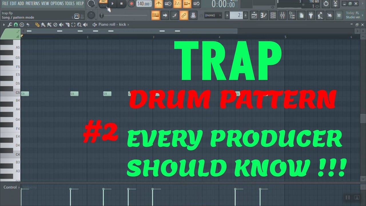 TRAP DRUM PATTERN \ #2 \ EVERY Producer Should Know | 2022 | Trap Beat ...