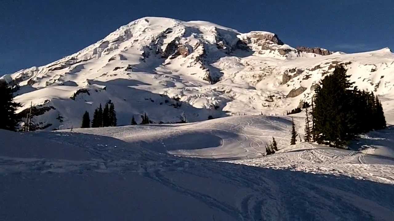 Looking Back at the Narrow Steep Slope I snowshoed - YouTube