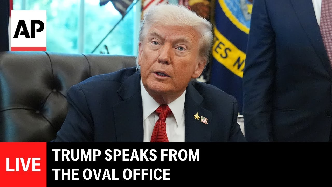LIVE: Trump speaks from the Oval Office - YouTube
