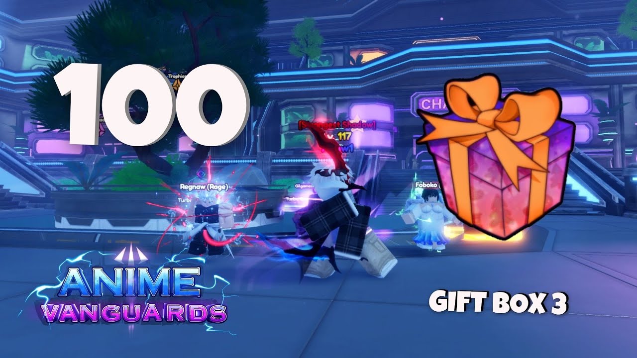 Abriendo 100 Gift Box en Anime Vanguards II Winter Event - YouTube