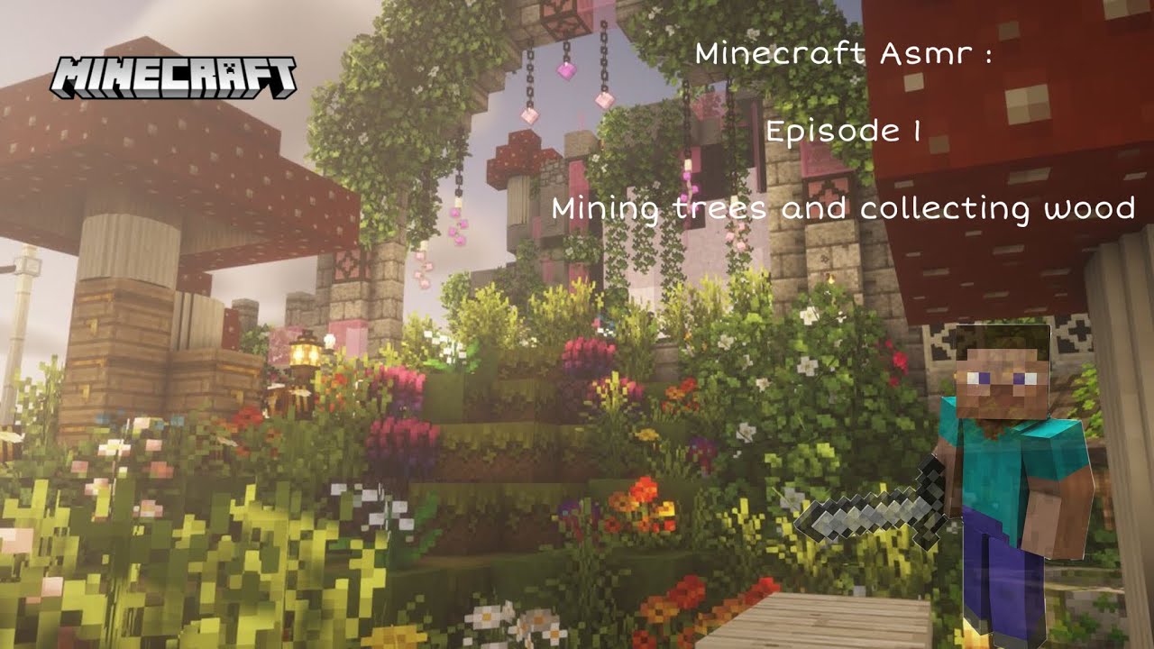 Minecraft ASMR || Episode 1 || Mining Trees 🪵🌳 - YouTube