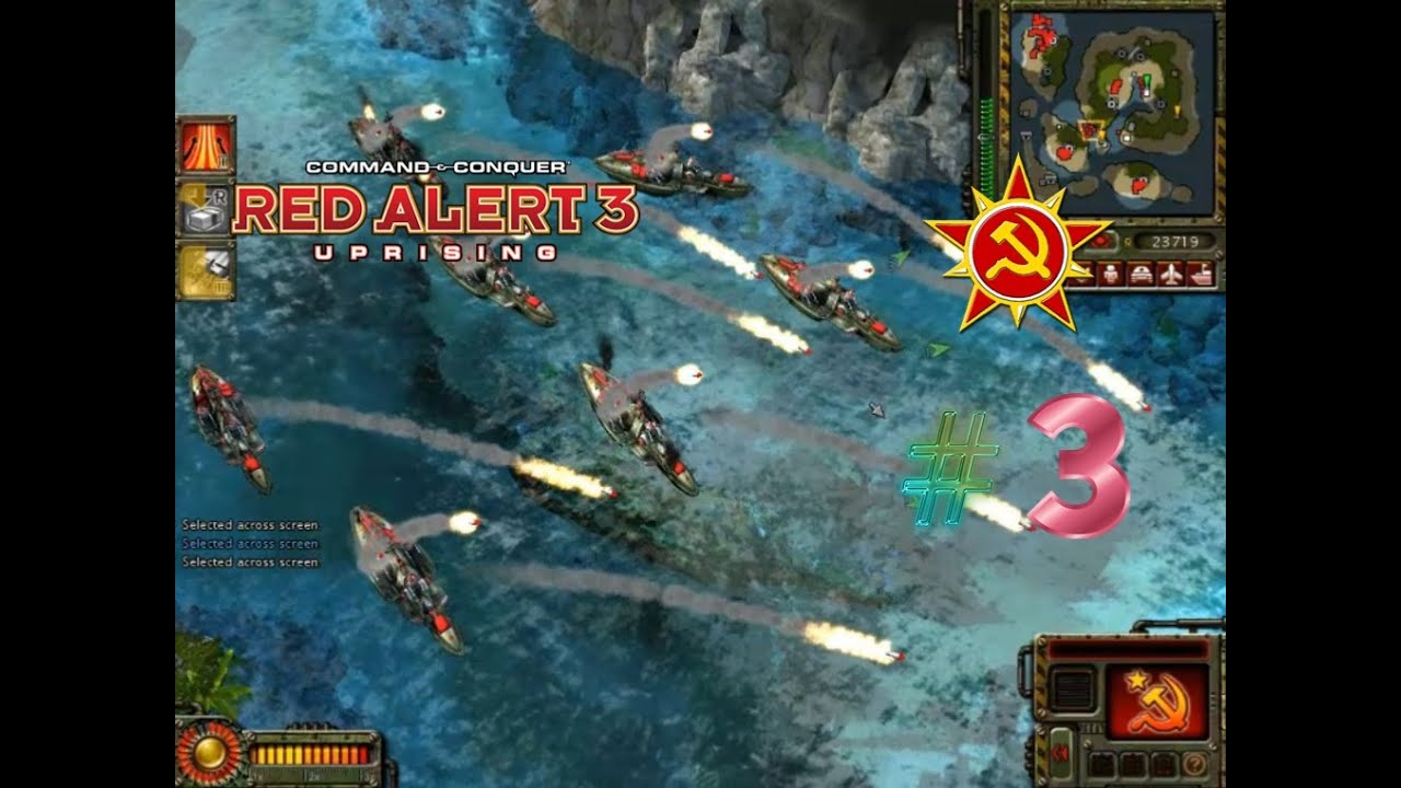 Red Alert 3 Uprising Soviet Campaign #3 - ฐานทัพที่ห้อมล้อมไปด้วยทะเล ...