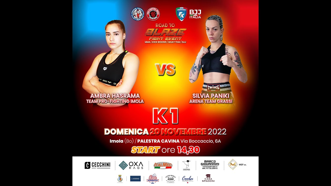 K-1 - Ambra Hasrama (Pro-Fighting Imola) Vs Silvia Paniki (Arena Team ...