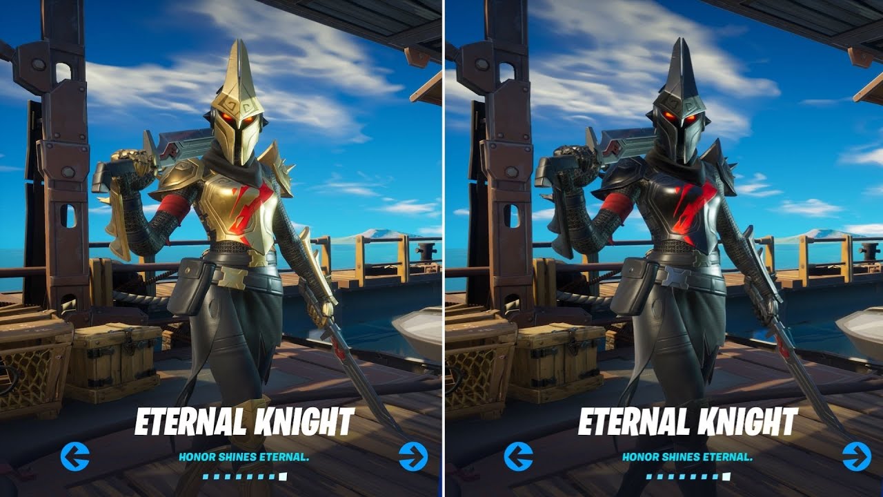 How to Unlock Black and Gold Eternal Knight Edit Styles in Fortnite ...