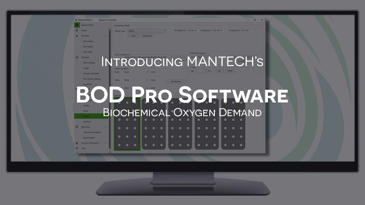 5-Day Biochemical Oxygen Demand Software- BOD Pro by MANTECH - YouTube