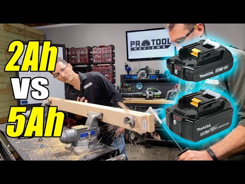 Do Larger Lithium-ion Batteries Produce More Power? 2Ah vs 5Ah Thursday Throwdown!