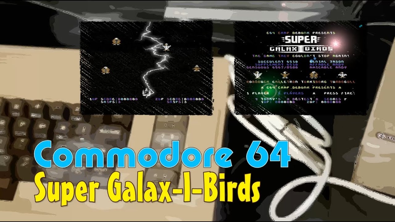 Commodore 64 -=Super Galax-I-Birds=- - YouTube
