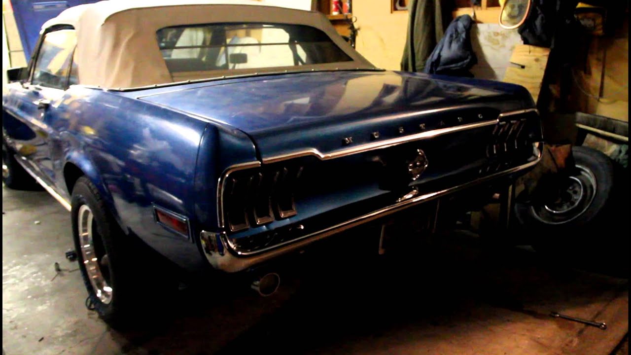 68 Mustang Back On The Ground, New TTD Wheels - YouTube