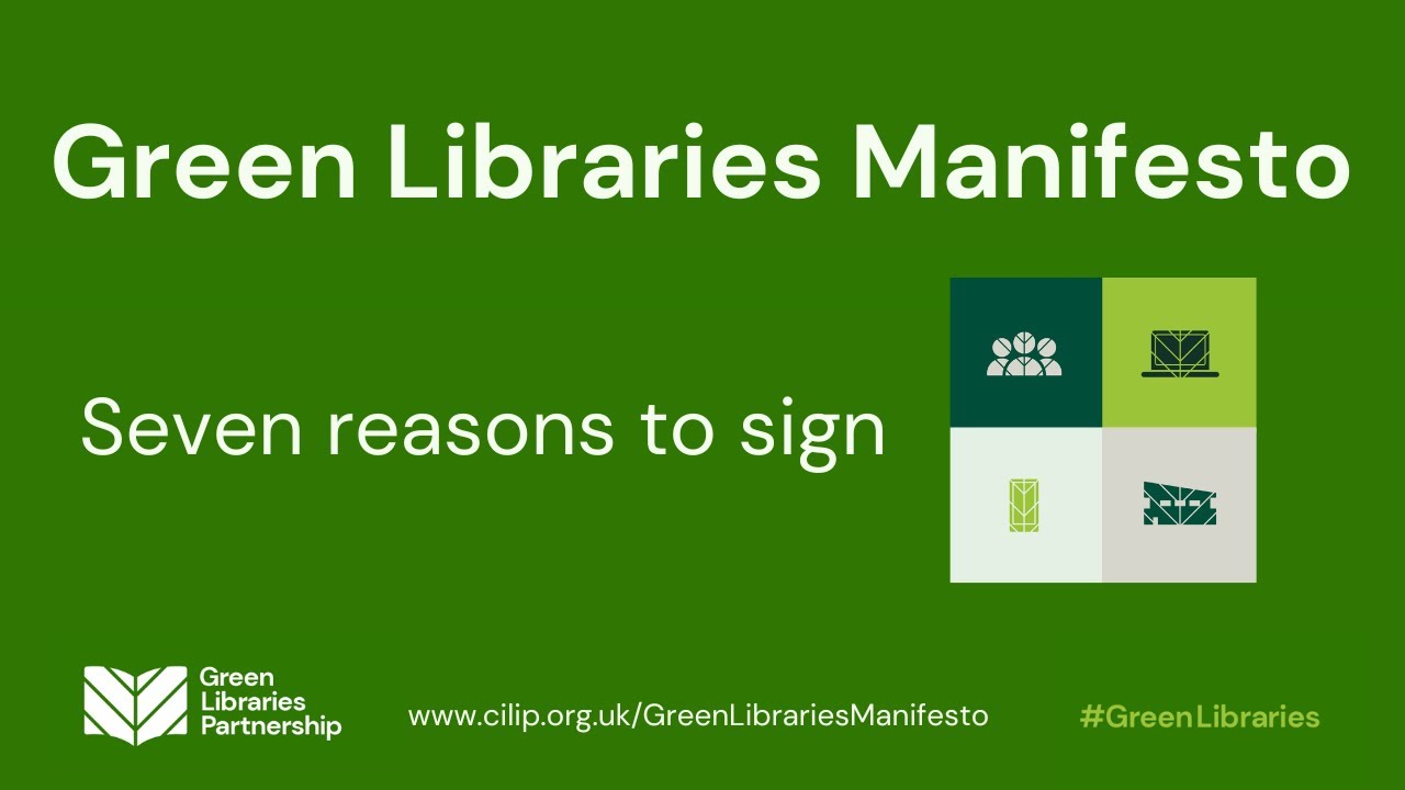 Seven reasons to sign the Green Libraries Manifesto - YouTube