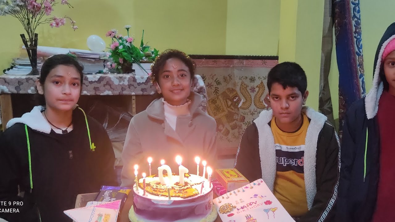 कुहू का जन्मदिन,pahadi life style pushpa bisht wadda pithoragarh - YouTube