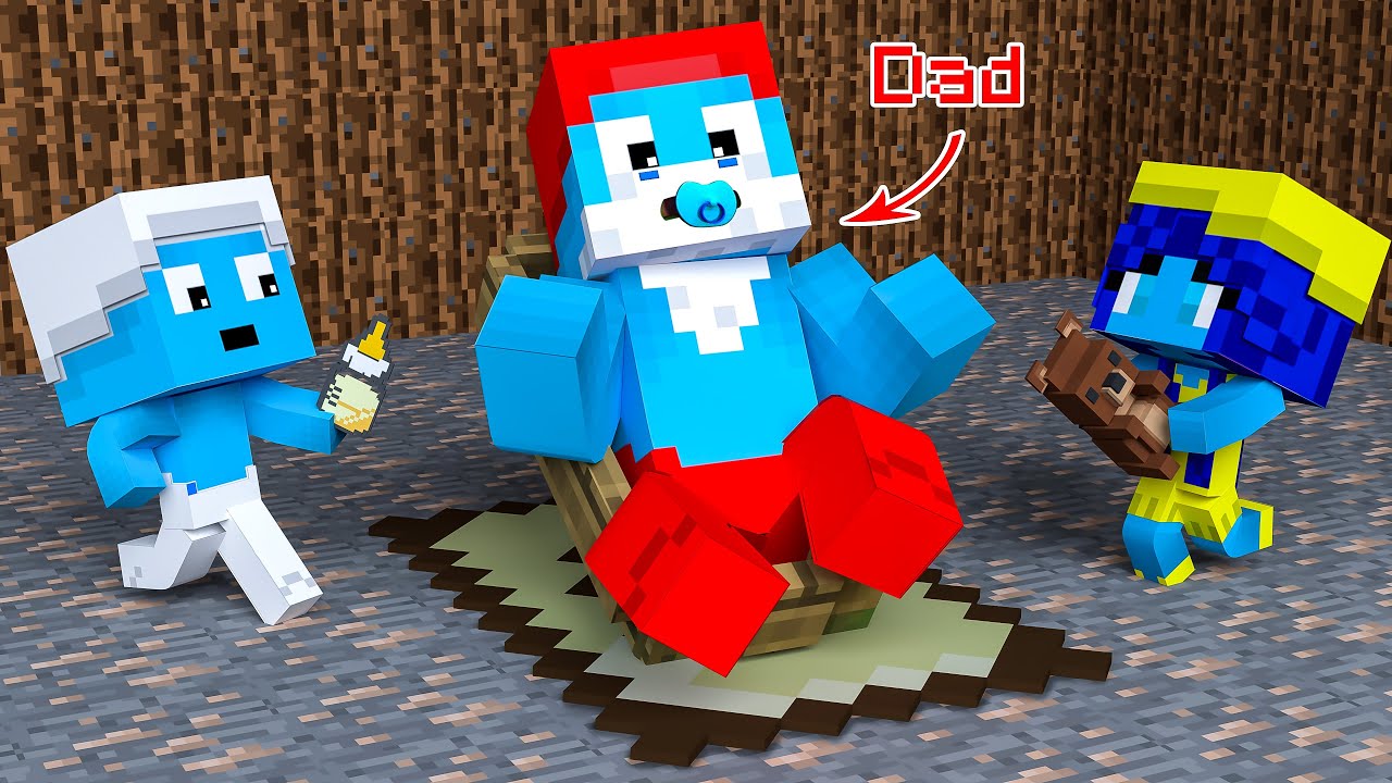 Minecraft Smurfs | Que Se Passera-t-il Si Ton Père Se Transforme En ...