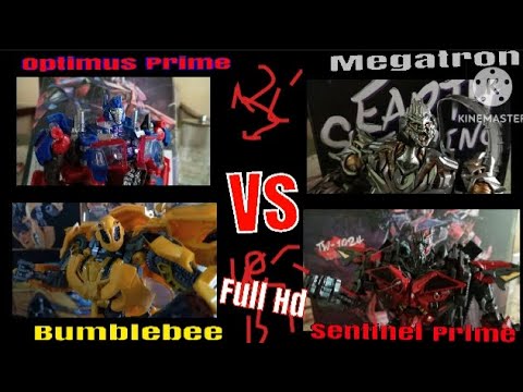 Transformers Battle Epic Optimus and Bumblebee Vs Megatron and Sentinel ...