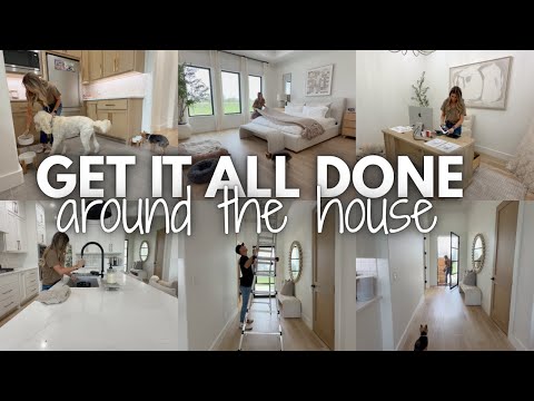 REALISTIC GET IT ALL DONE AROUND THE HOUSE | WORK FROM HOME MOM DAY IN THE LIFE | AT HOME ROUTINE