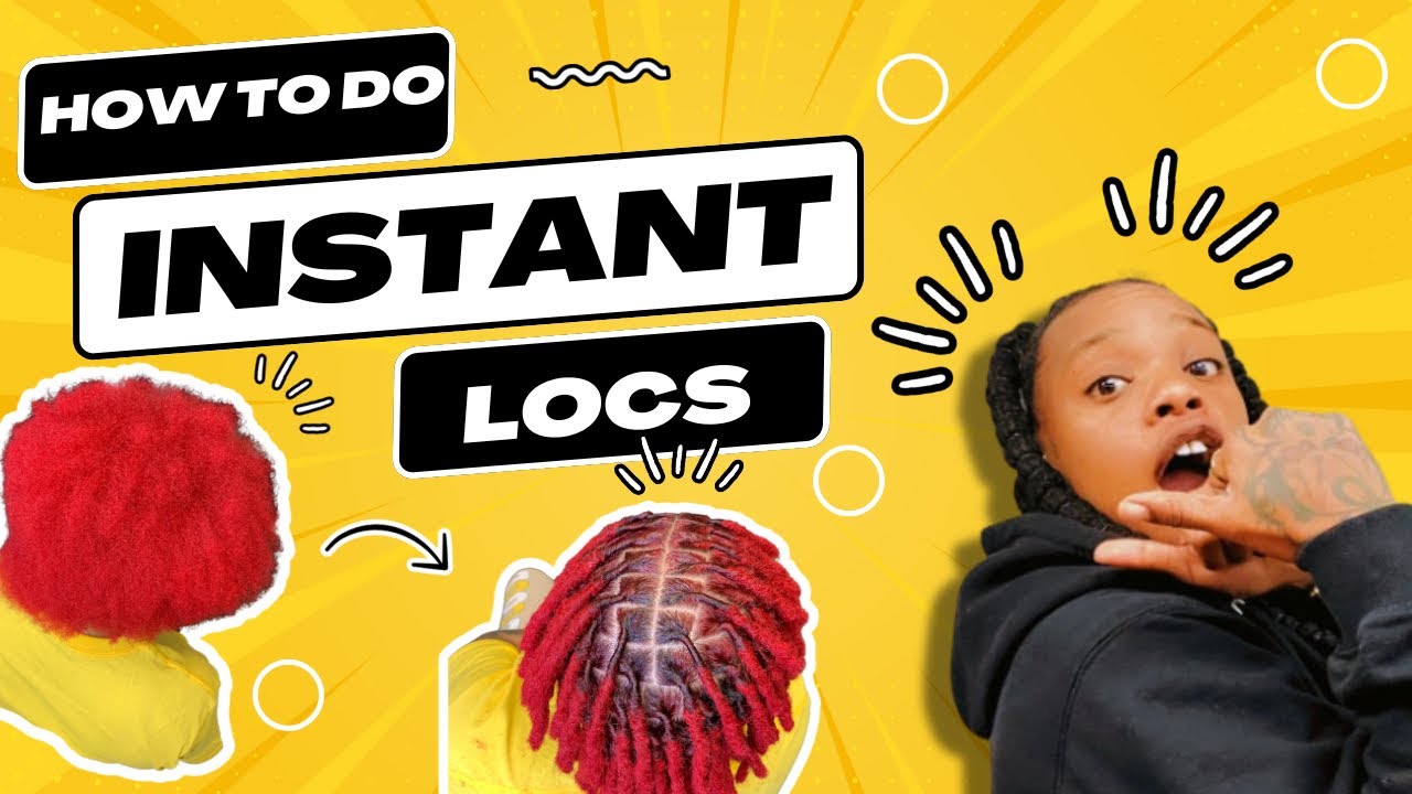 (How to do) Instant Loc Tutorial | Using a CROCHET NEEDLE | How to do ...