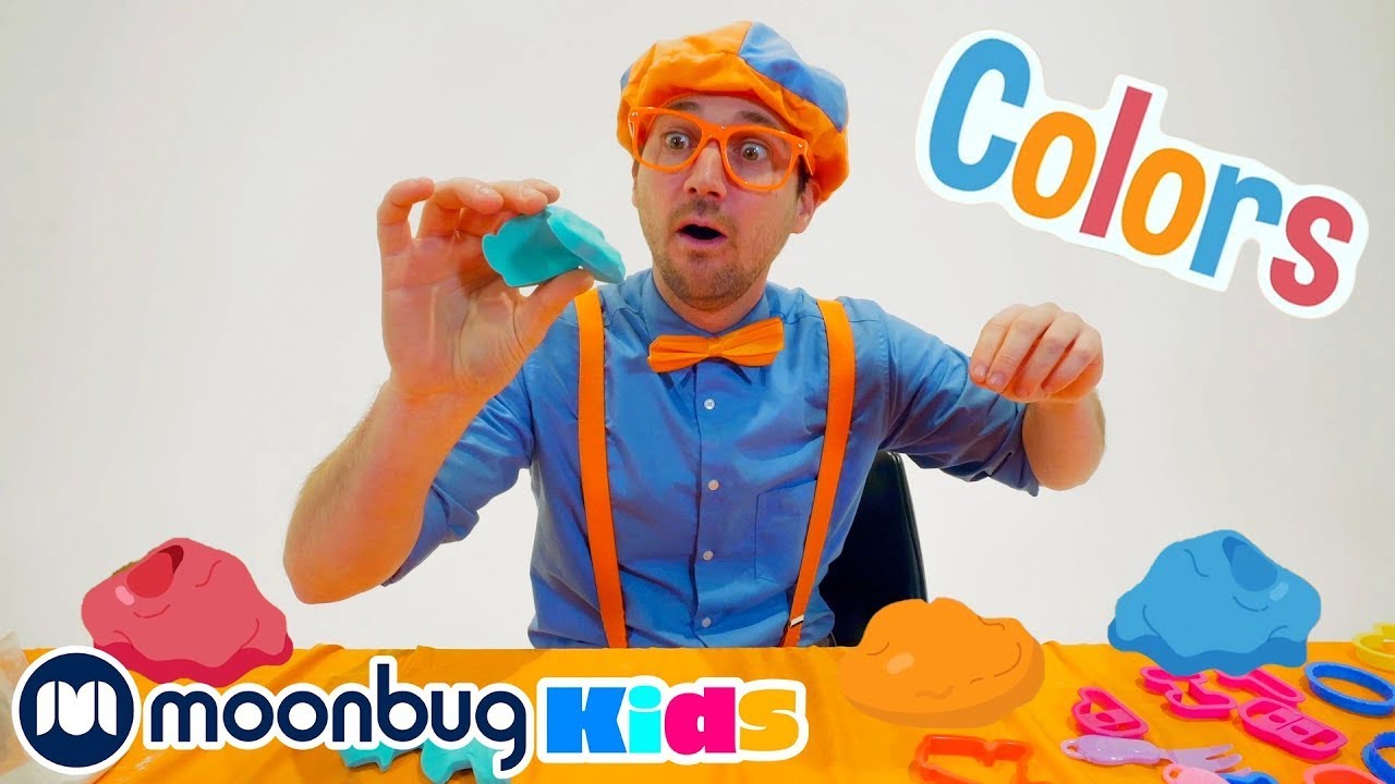 Blippi Plays with Clay - Learn Shapes and Spelling | Blippi | Kids ...