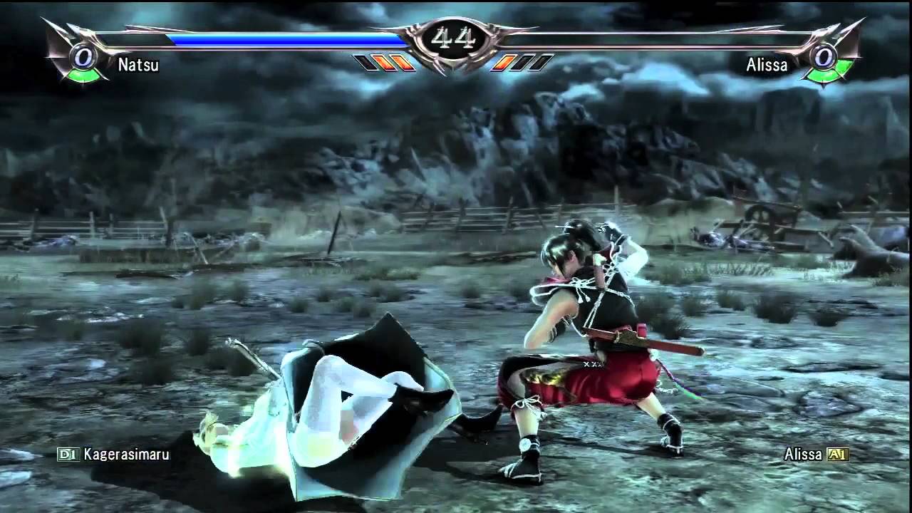 Soul Calibur V : Natsu(Kagerasimaru) vs Alissa[Alpha Patroklos(Rank A1 ...