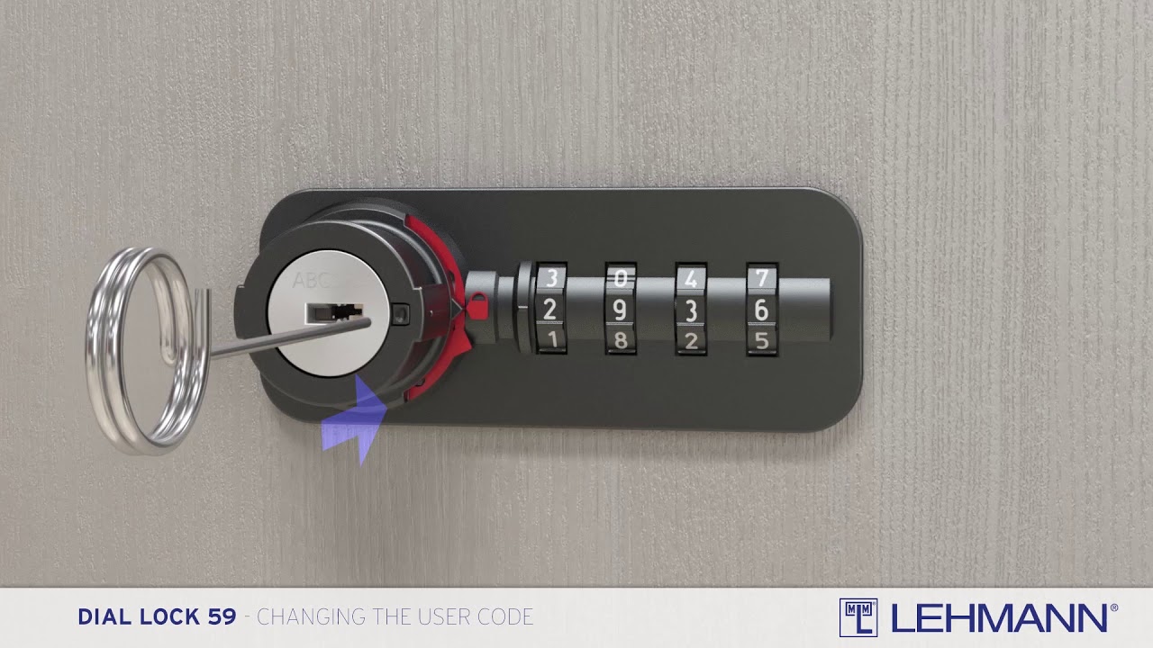 Dial Lock 59 - Fixcode - Changing the User Code - YouTube