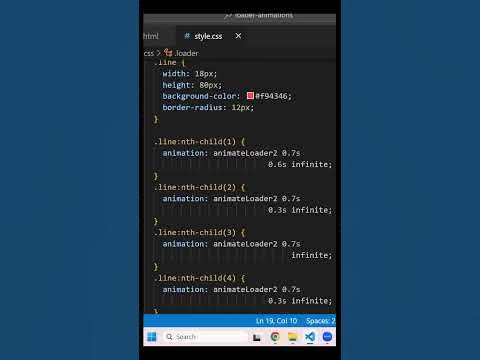 loader animation | css preloaders | css animations | css tutorials #css ...
