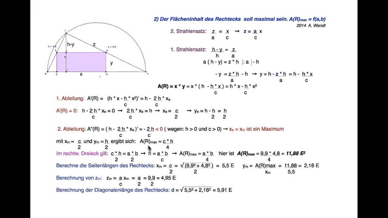 Differenzialrechnung (Aufgaben / Teil1) - YouTube