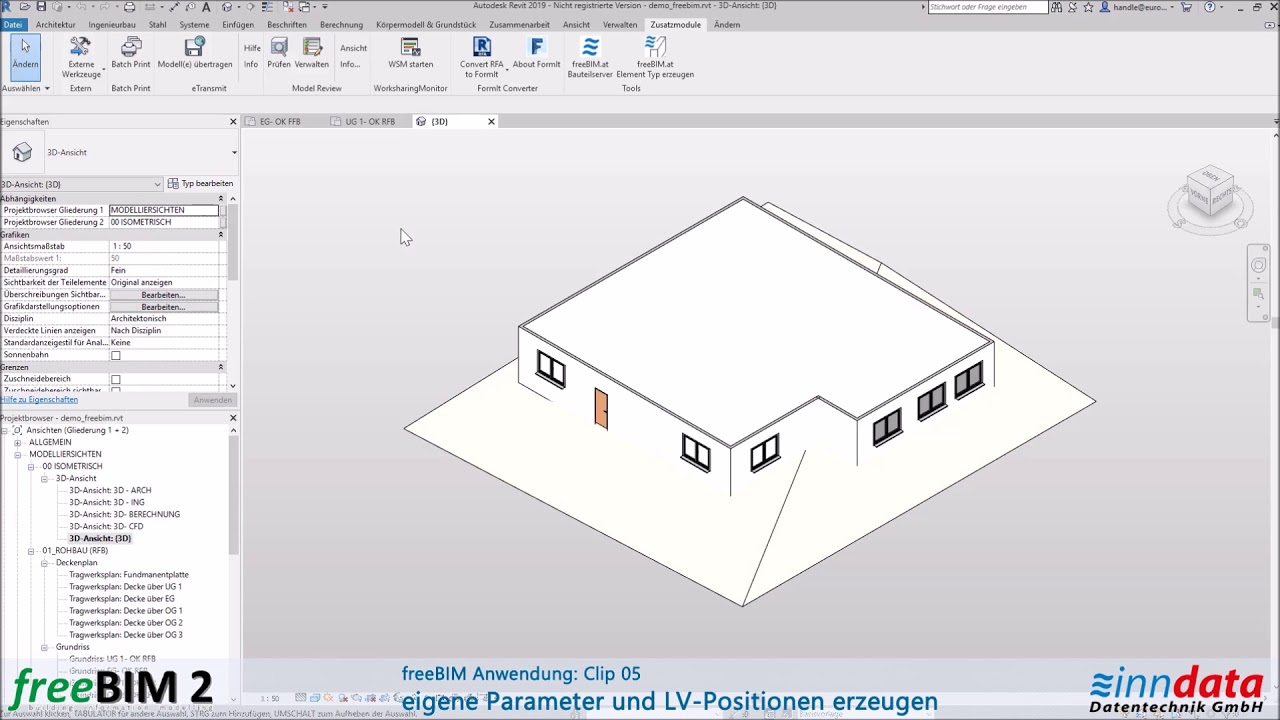 freeBIM - Funktionsübersicht Bauteilserver - YouTube