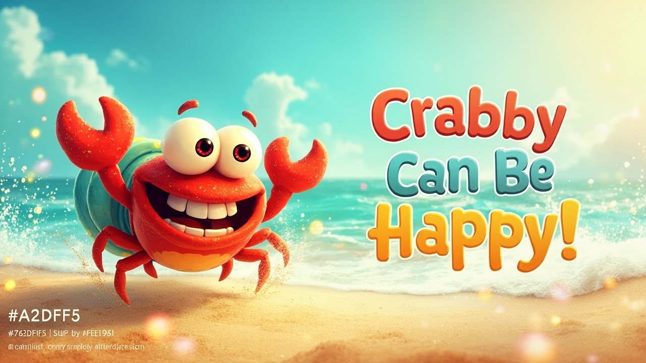 Crabby Can Be Happy 🦀🌞 | Positive Kids' Song - YouTube