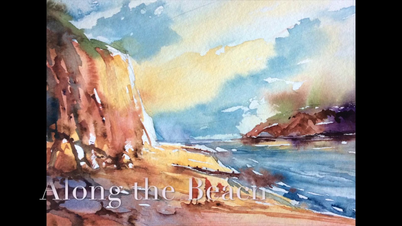 Beginners LooseWatercolours.com ' Along the Beach ' with Andrew Geeson ...