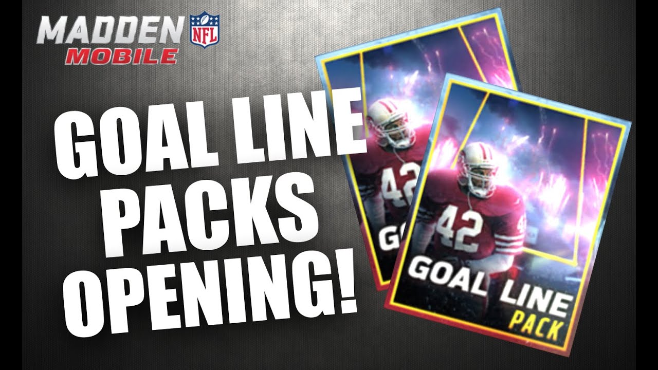 2X GOAL LINE PACKS OPENING! | Madden Mobile 16 - YouTube