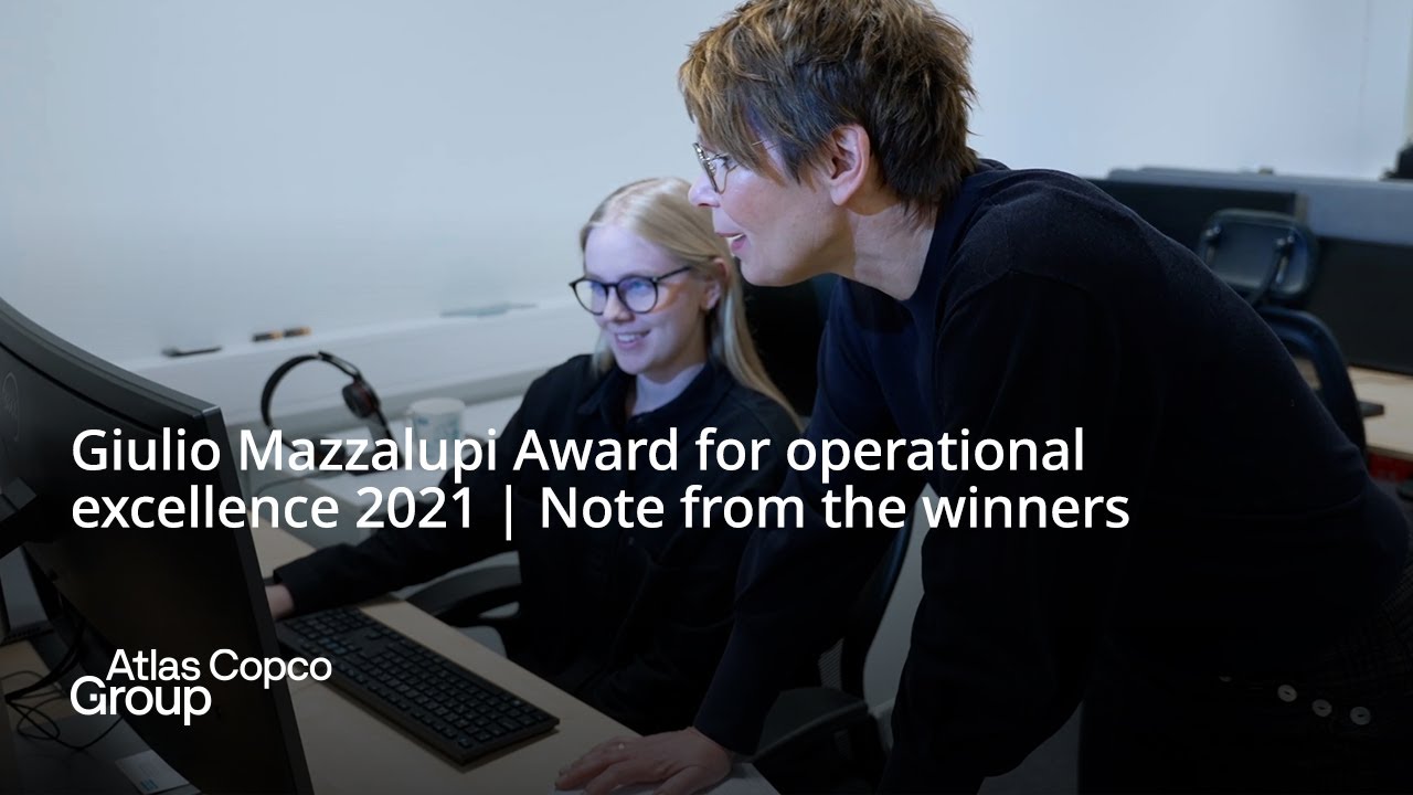 Atlas Copco Group | Giulio Mazzalupi Award for operational excellence ...