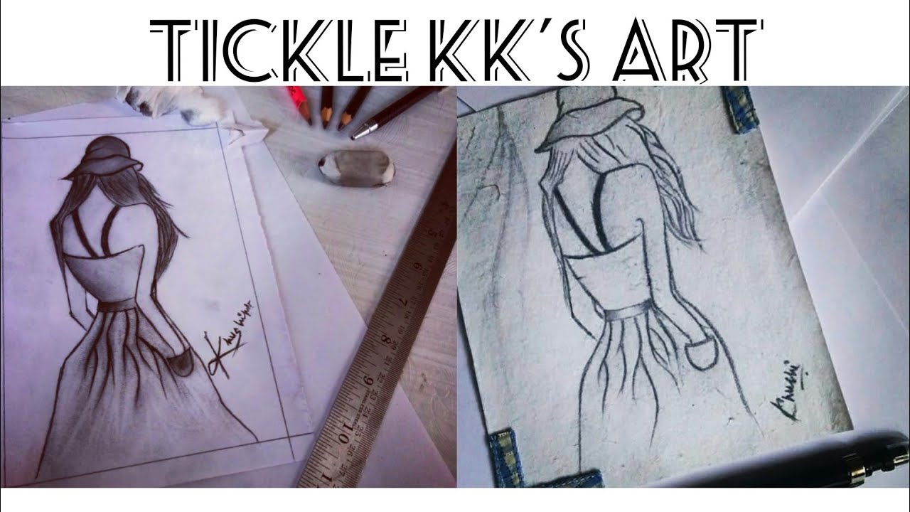 How to draw easy 'n' beautiful girl sketch || Pencil Art || - YouTube