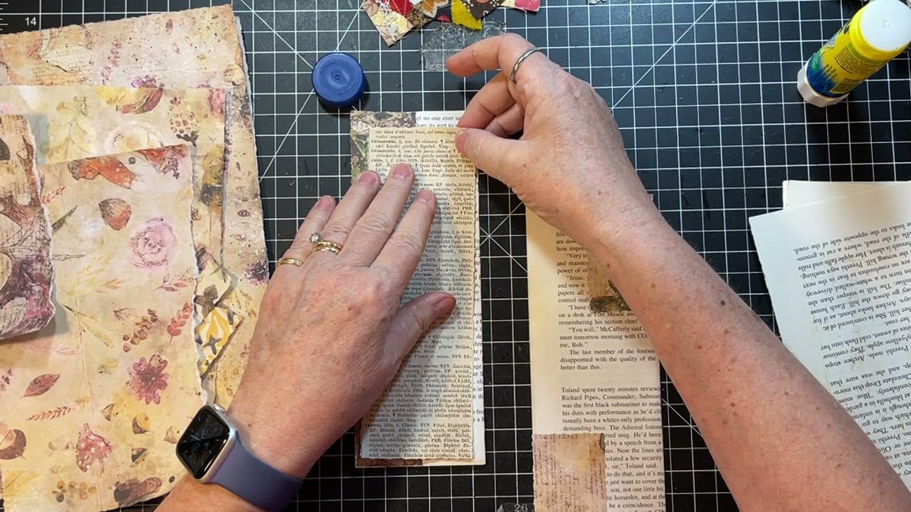 Craft with Me - Fabric Flips, Belly Bands & Ephemera! - YouTube