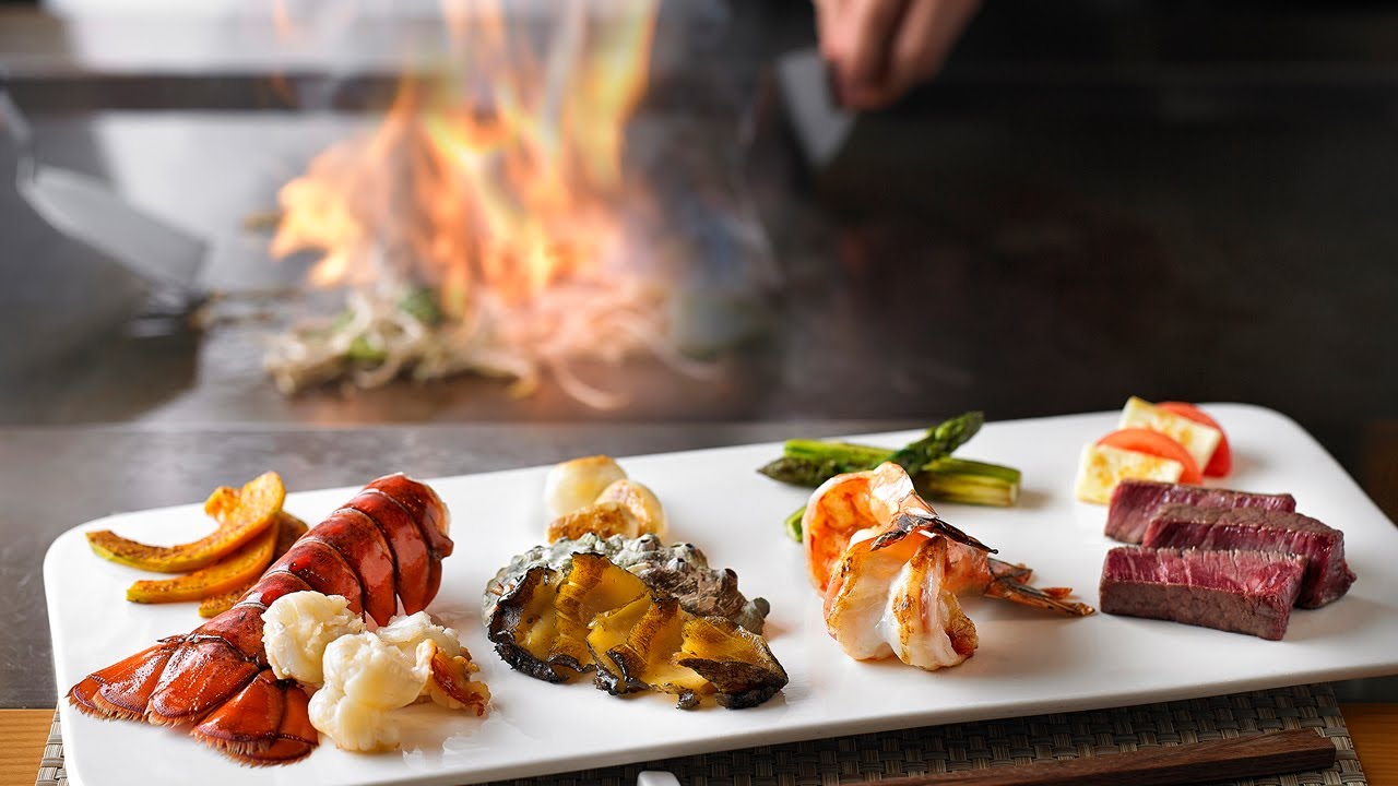 Prestigious Teppanyaki Dinner, 5 Star Hotel Japanese Restaurant - YouTube