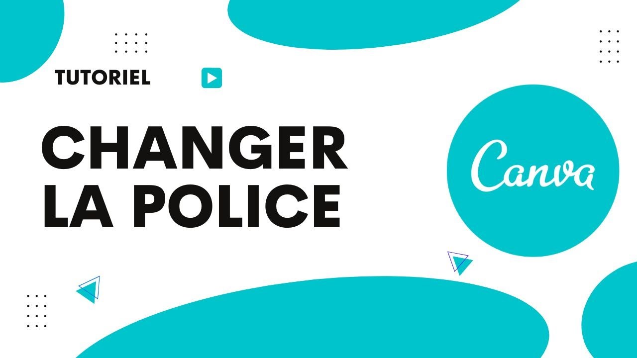 Comment changer la police sur Canva - YouTube