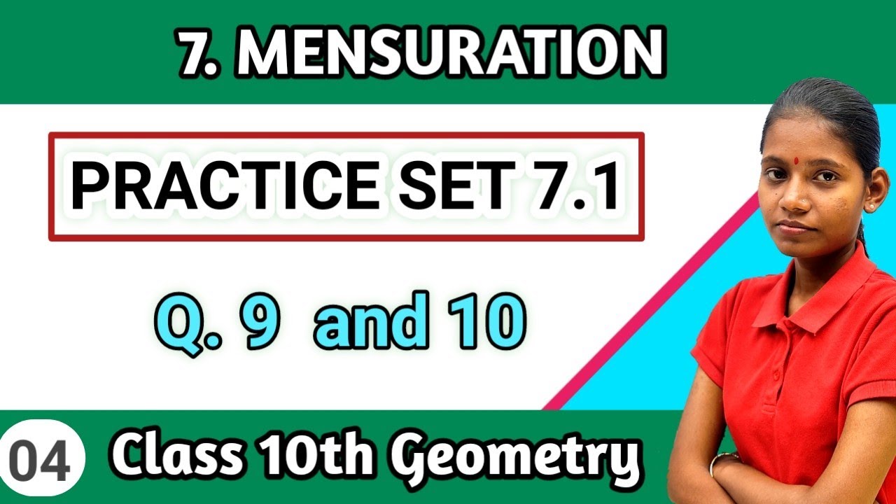 Chapter 7 mensuration geometry | Practice set 7.1 class 10th maths part ...