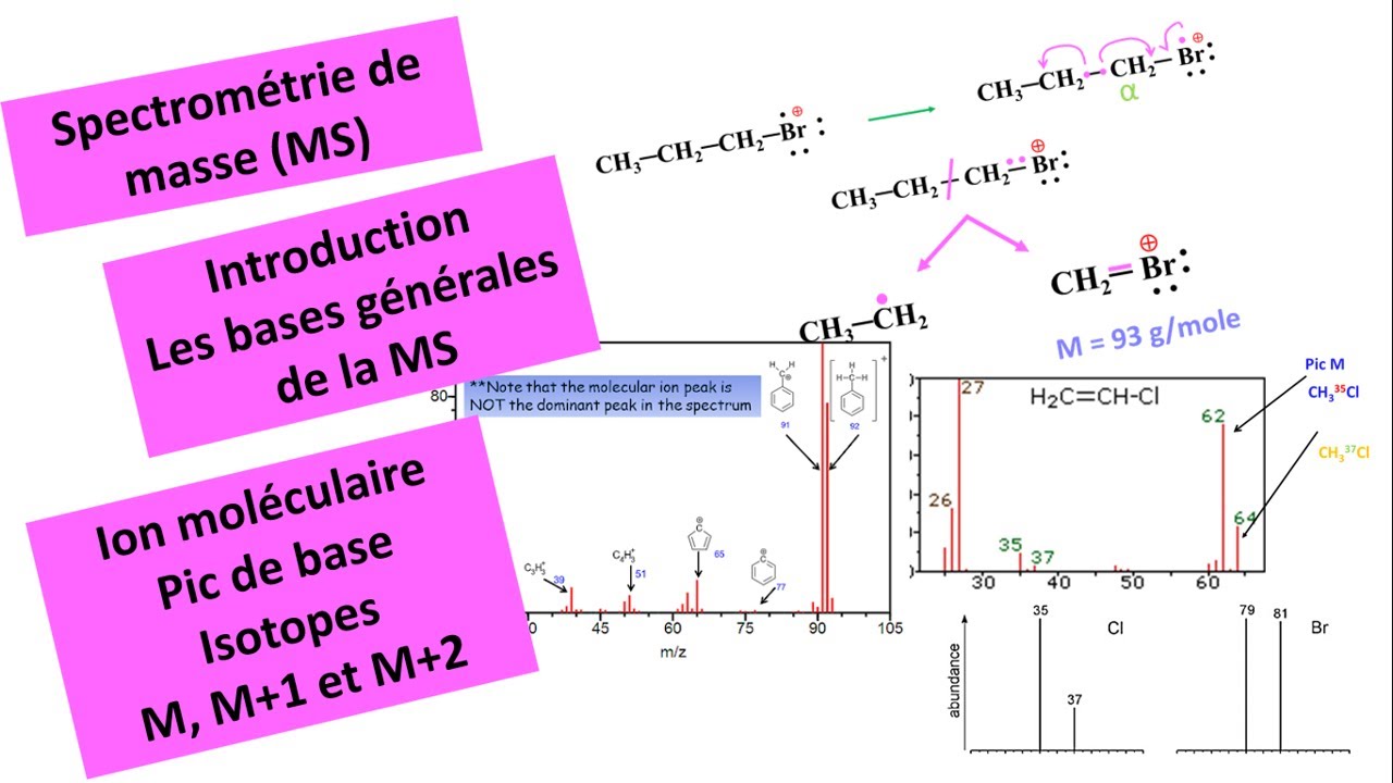 Bases générales : Spectrométrie de masse | شرح بالدارجة - YouTube