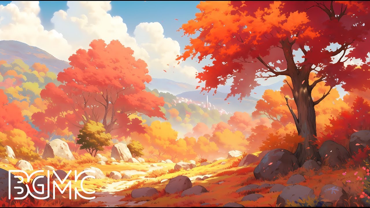 Soft Music with Acoustic Guitar - Cozy Fall Ambience for Studying and ...