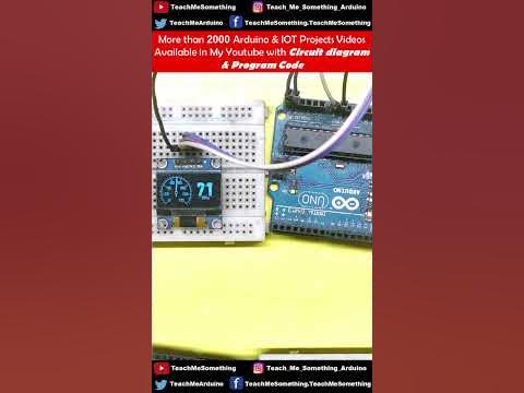 OLED Speedo meter Arduino UNO | Teach Me Something - YouTube