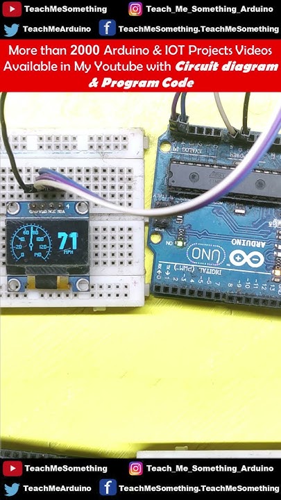 OLED Speedo meter Arduino UNO | Teach Me Something - YouTube