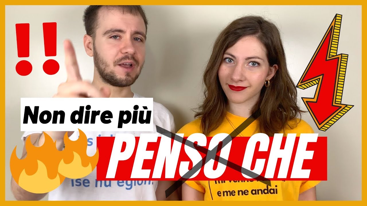 SMETTILA di dire: Penso che. - Vuoi una CERTIFICAZIONE di Italiano Usa ...