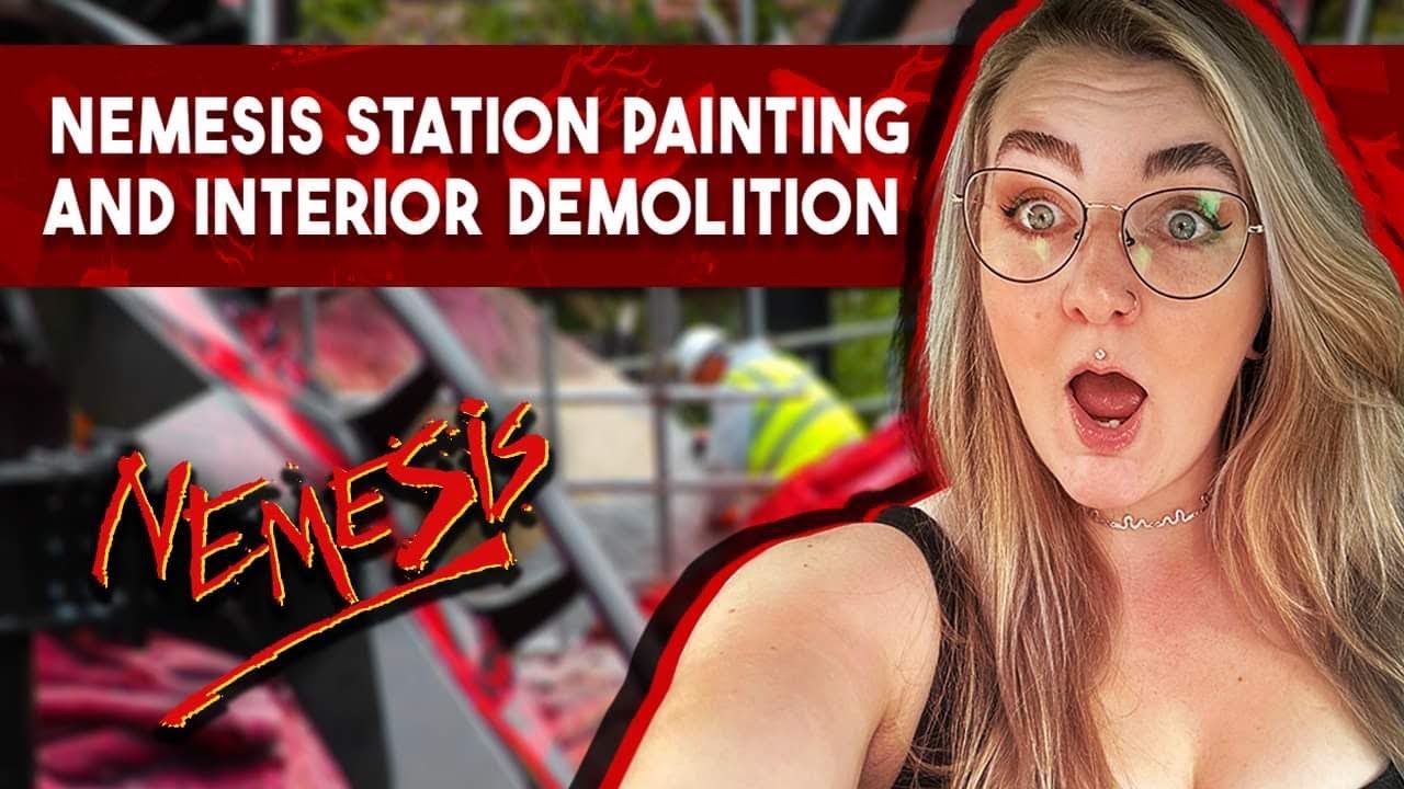 Nemesis station painting and interior DEMOLITION! Alton Towers 1st ...