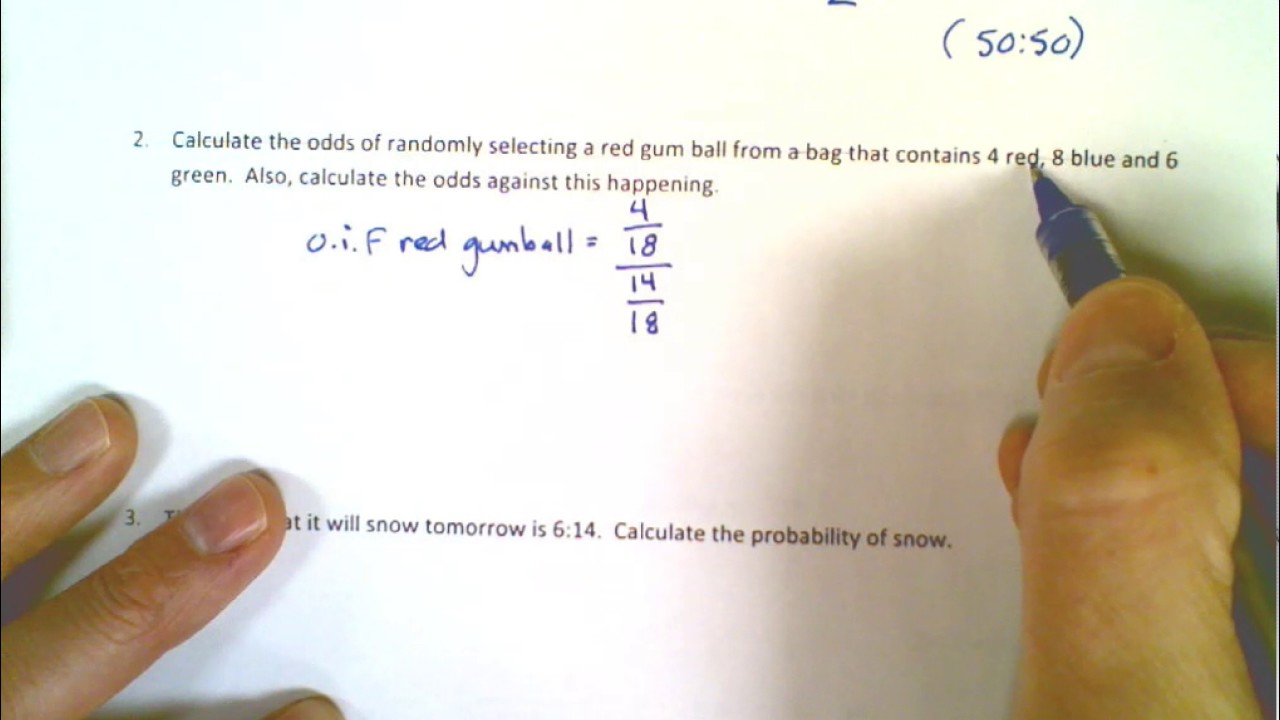 Odds Example Questions - YouTube