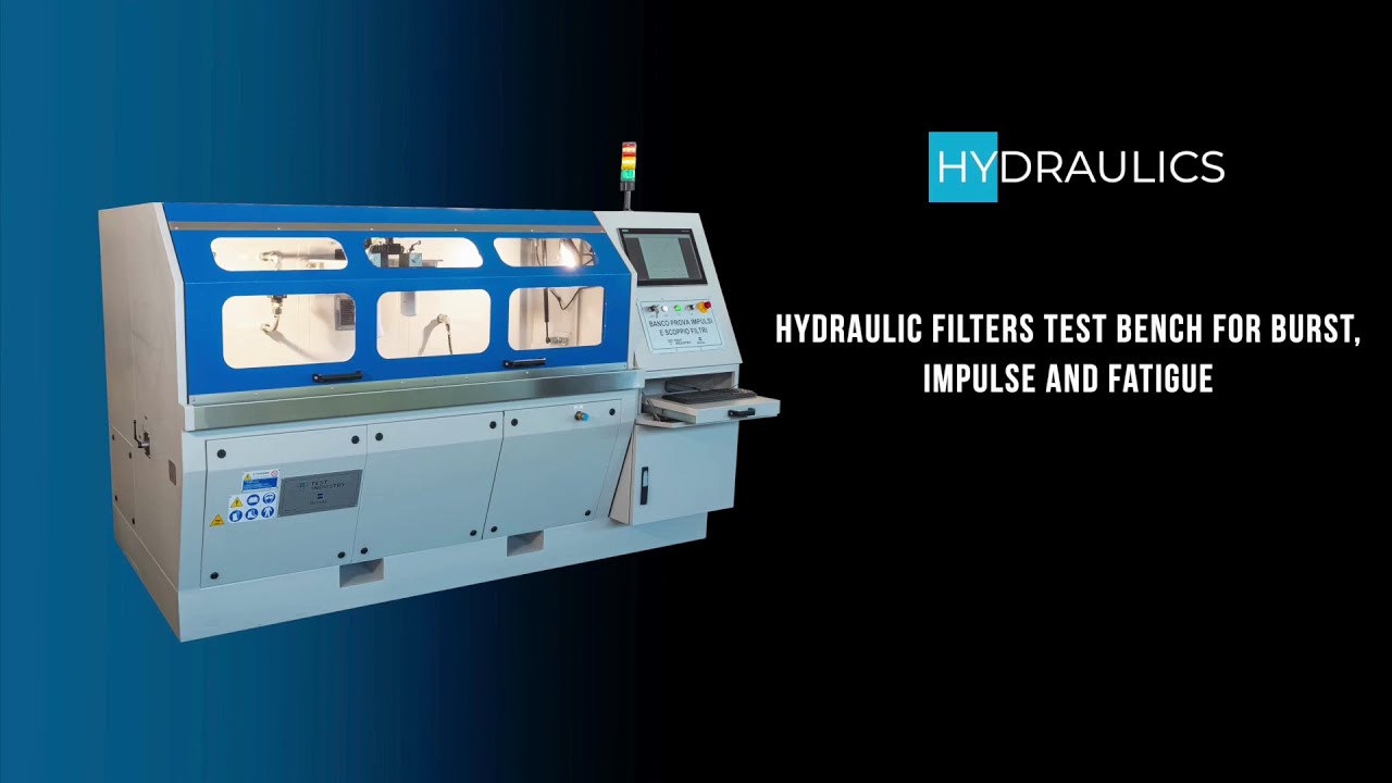 Hydraulic filters test rig – Burst, Impulse & Fatigue testing - YouTube
