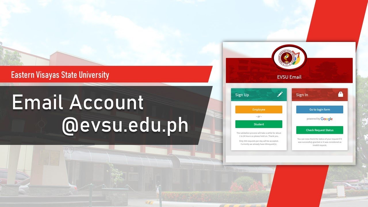 EVSU Email - How to Make a Request? (Faculty Version) - YouTube