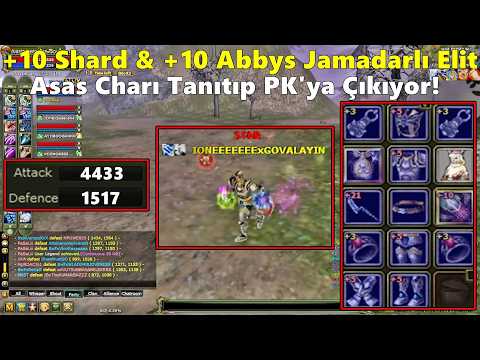 xGoldenHazee | +10 Shard & +10 Abyss Jamadarlı Elit Asas Charı Tanıtıp PK'ya Çıkıyor! Knight Online