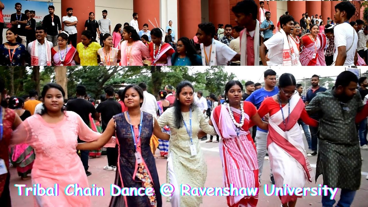 Tribal Chain Dance at Ravenshaw University, Cuttack First time famous ...