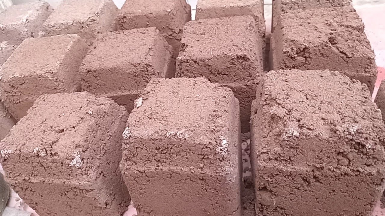 Extra Smoky Red Sand Blocks Dry Crumbling in Bucket #asmr - YouTube