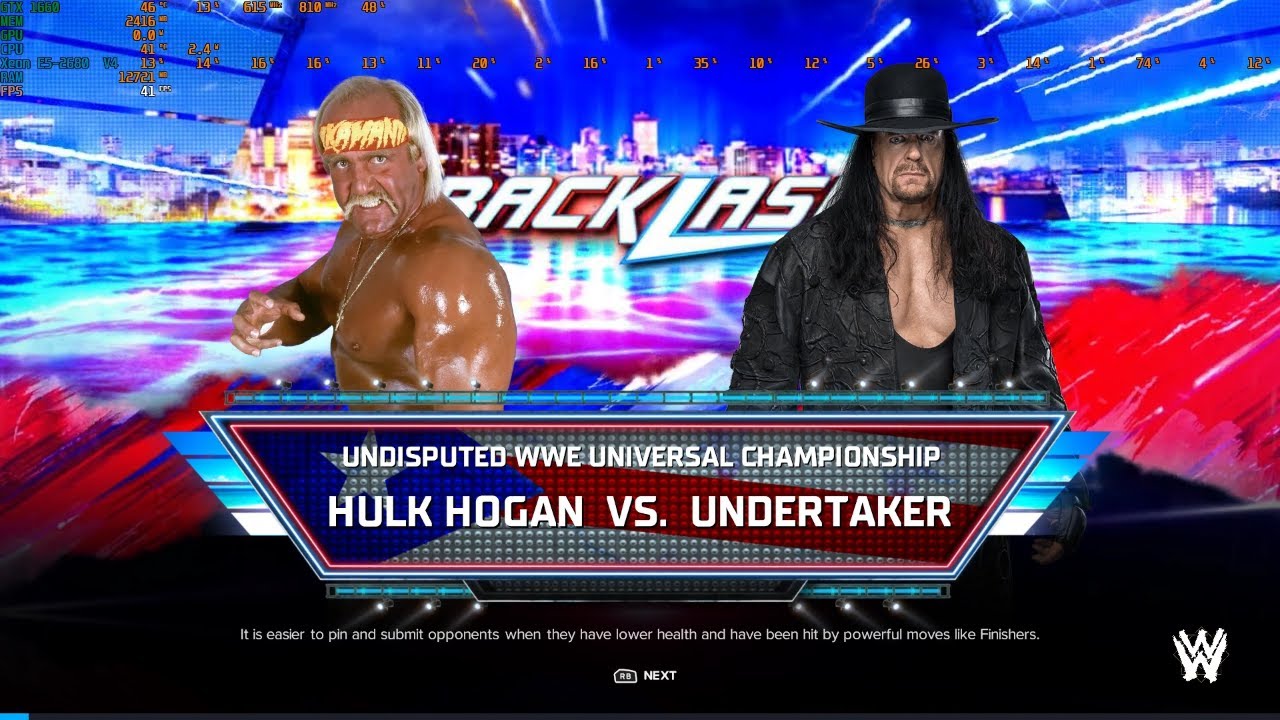 Hulk Hogan VS Undertaker Ambulance Match Undisputed WWE Universal ...