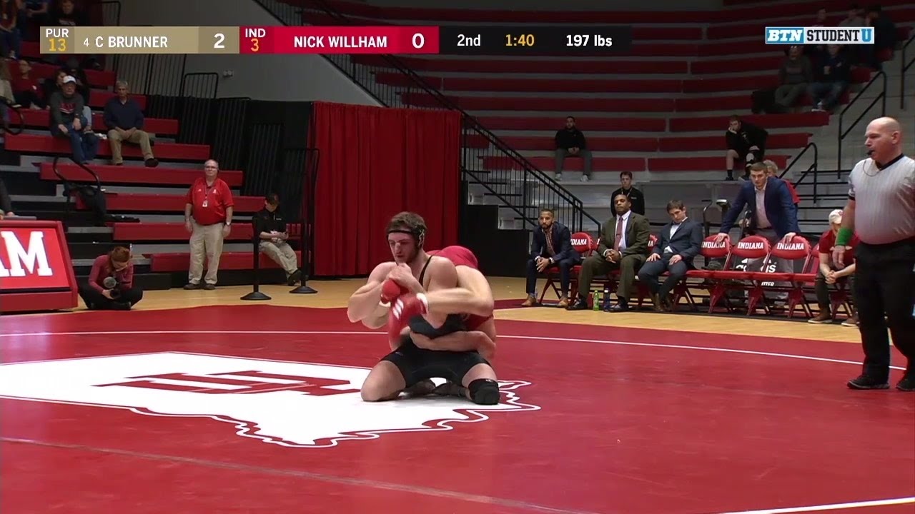 197 LBS: #4 Christian Brunner (Purdue) vs. Nick Willham (Indiana ...